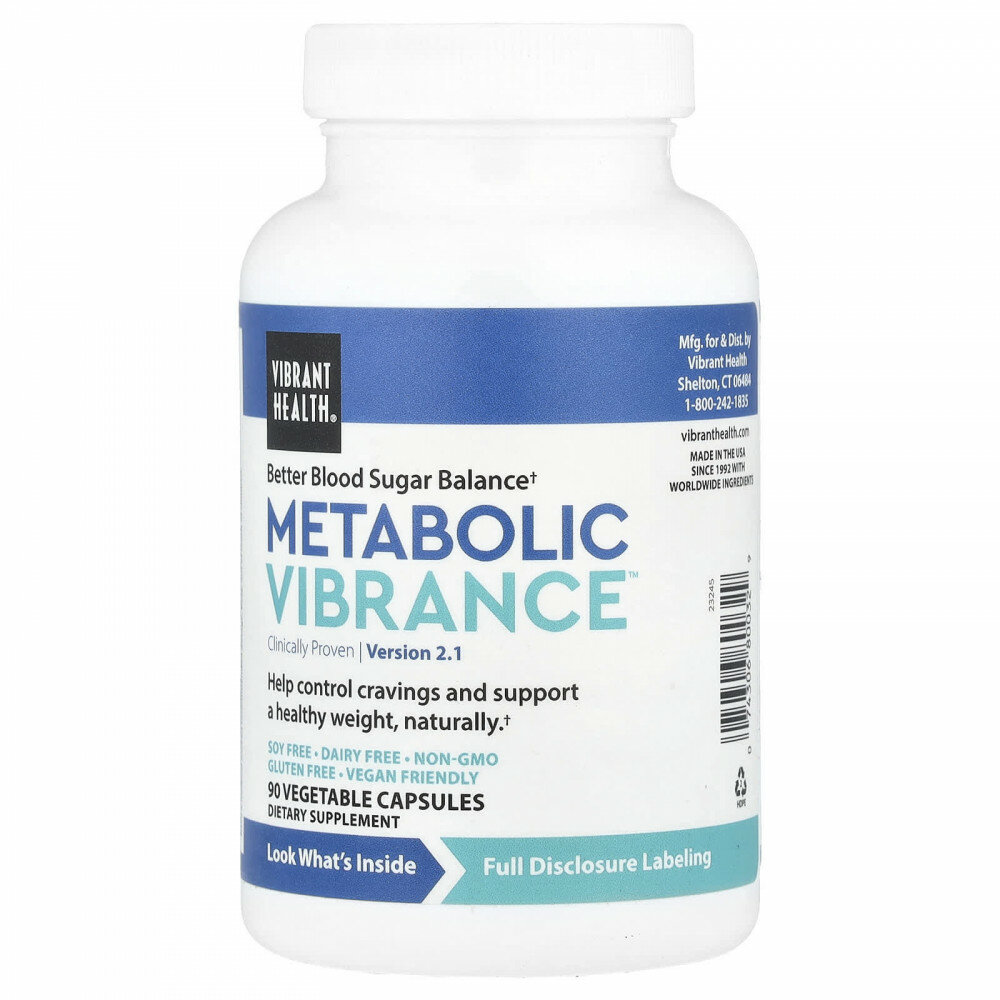 Vibrant Health, Metabolic Vibrance ™, версия 2.1, 90 растительных капсул