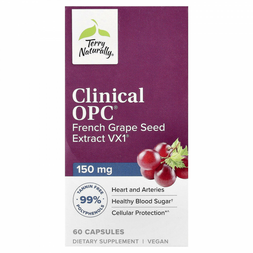 Terry Naturally, Clinical OPC®, 150 мг, 60 капсул