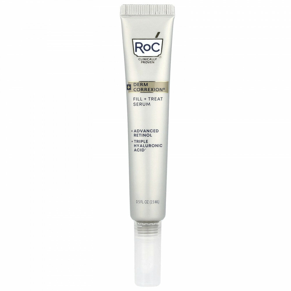 RoC, Derm Correxion®, сыворотка Fill + Treat, улучшенный ретинол и тройная гиалуроновая кислота, 15 мл (0,5 жидк. Унции)