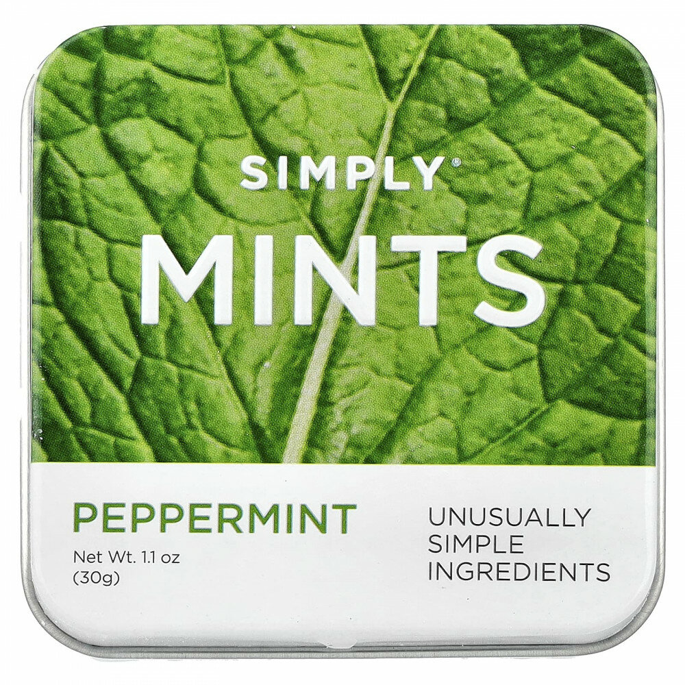 Simply Gum, Mints, перечная мята, 30 г (1,1 унции)