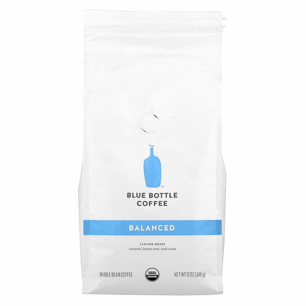 Blue Bottle Coffee, кофе, цельные зерна, сбалансированный вкус, 340 г (12 унций)