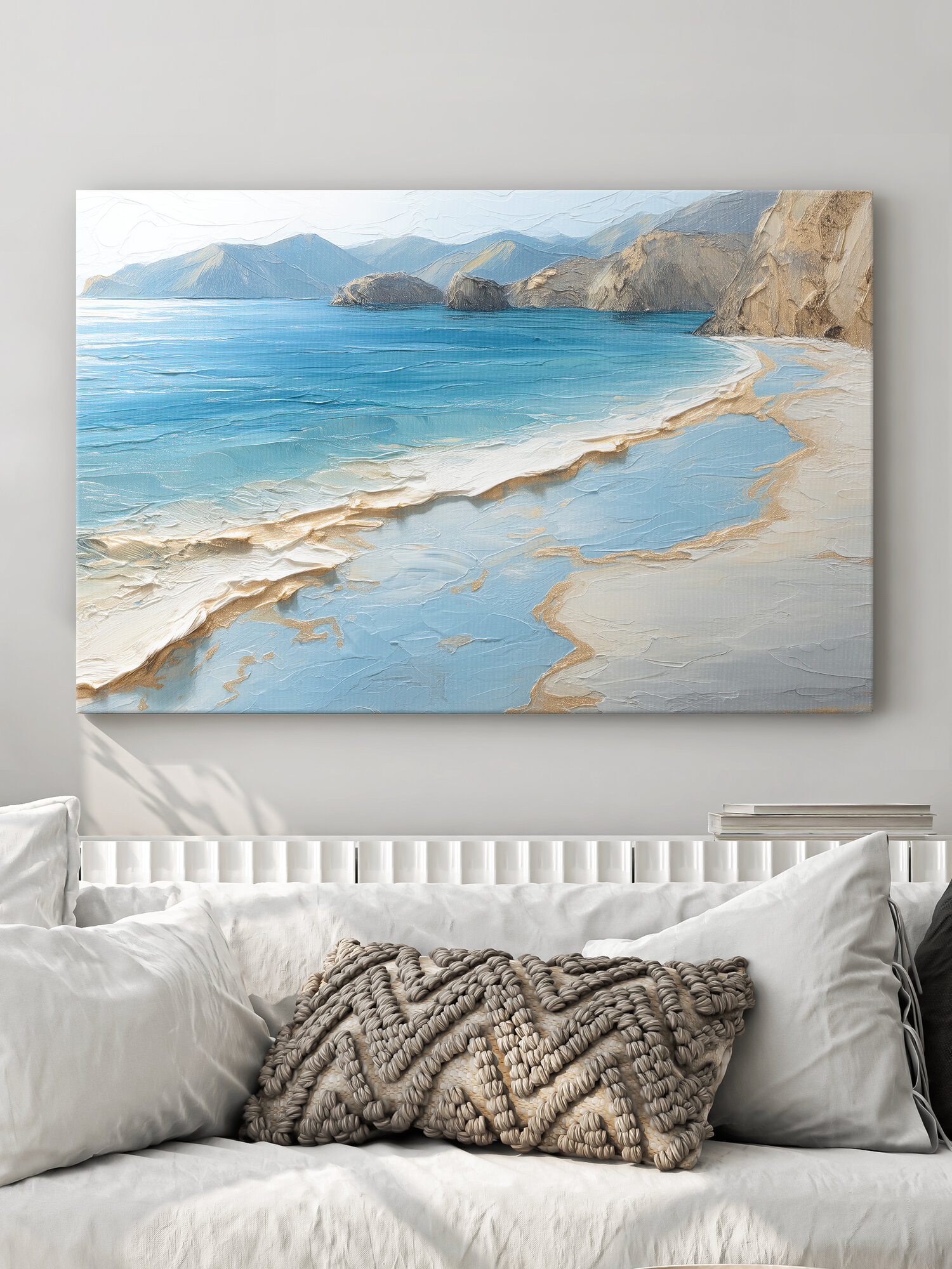 Большая картина Postermarket "Побережье" на холсте с подрамником 60х90 см