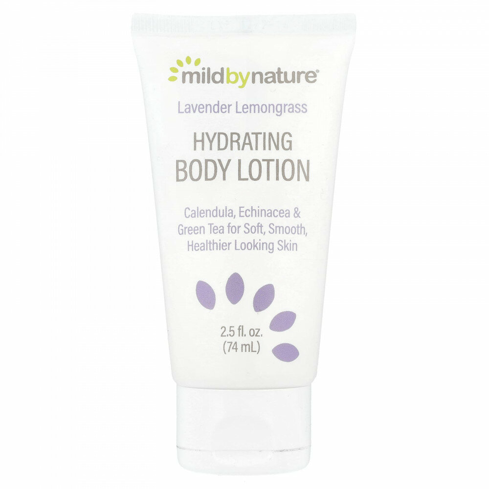 Mild By Nature, увлажняющий лосьон для тела, лаванда и лемонграсс, 74 мл (2,5 жидк. унции)
