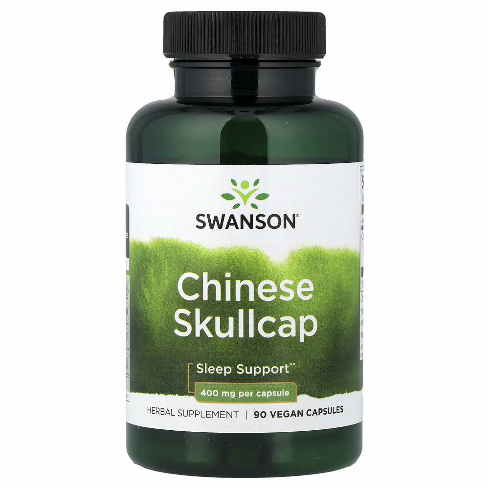 Swanson Vitamins, шлемник китайский, 400 мг, 90 капсул