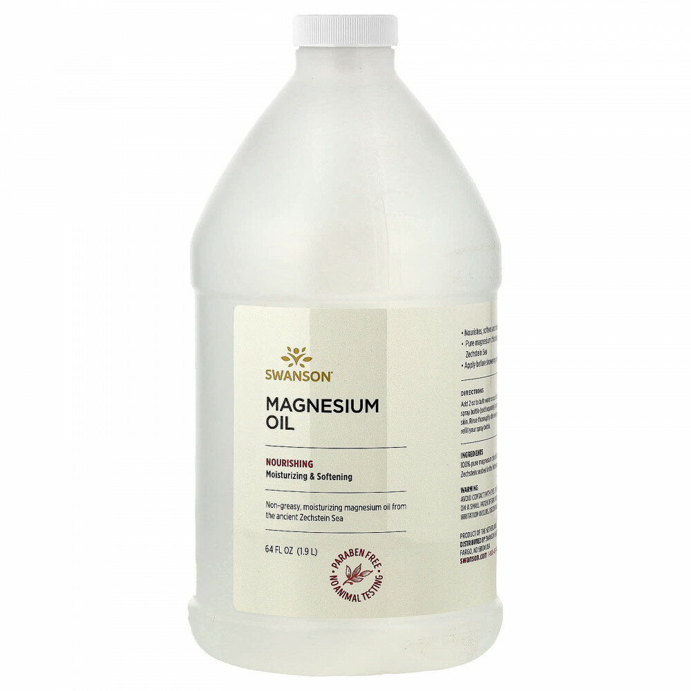Swanson, Магниевое масло, 1,9 л (64 жидк. унц.)