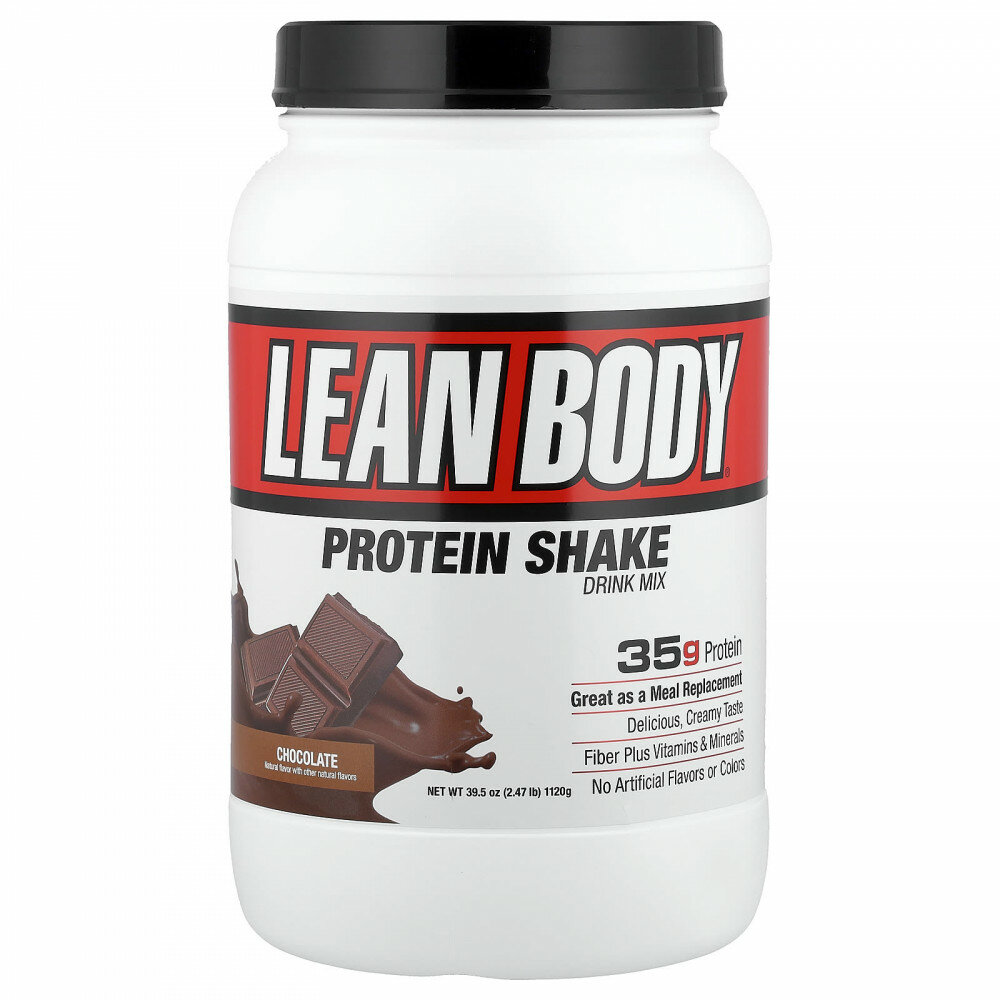 Labrada Nutrition, Lean Body®, протеиновая смесь для приготовления коктейля, со вкусом шоколада, 1120 г (2,47 фунта)