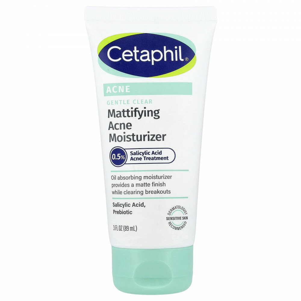 Cetaphil, матирующий увлажняющий крем от акне, 89 мл (3 жидк. унции)