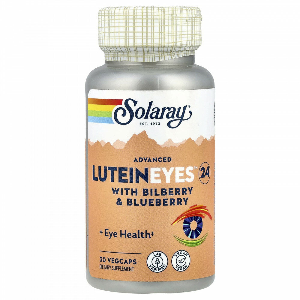 Solaray, Lutein Eyes 24 Advanced, 24 mg, 30 VegCaps