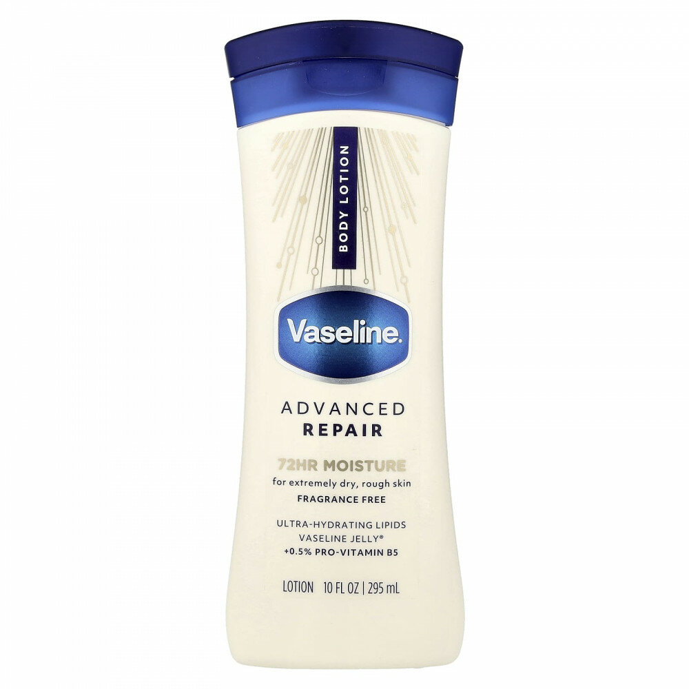 Vaseline, улучшенная формула для восстановления тела, без отдушки, 295 мл (10 жидк. унций)