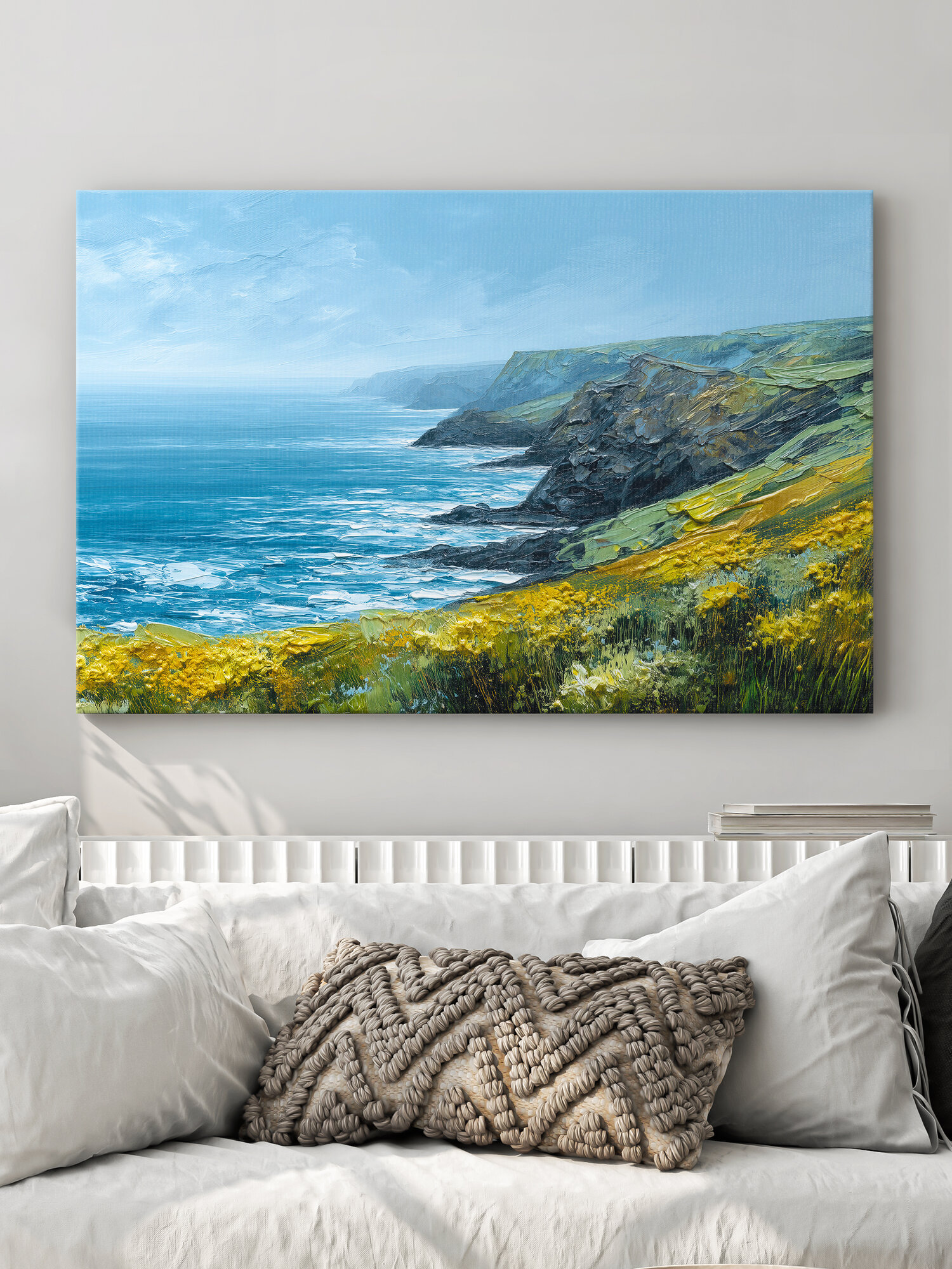 Большая картина Postermarket "Морской пейзаж" на холсте с подрамником 60х90 см