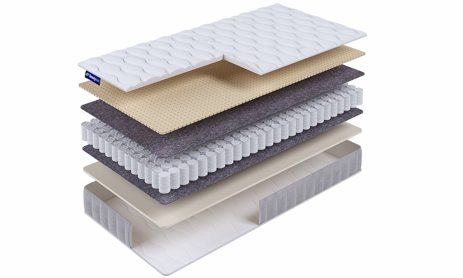 Матрас Beautyson Baby Roll Soft Latex S600 Lux детский 70х140 высота 17 см анатомический средней жесткости латексный