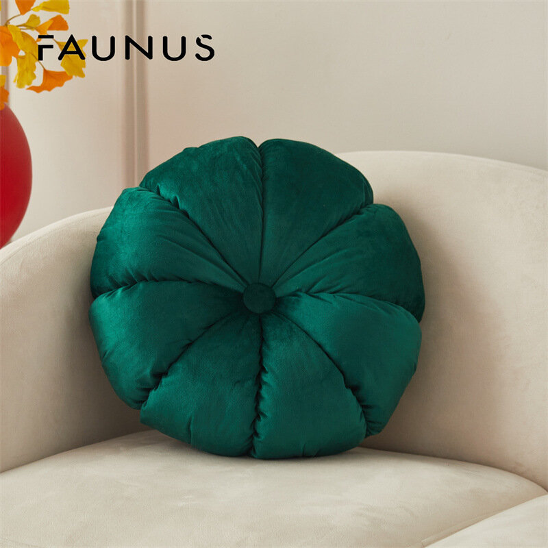 Плюшевая круглая декоративная подушка в европейском стиле, подушка для эркера в форме колеса, мягкая подушка для дивана в гостиной, напольная подушка, мягкий декоративный аксессуар.