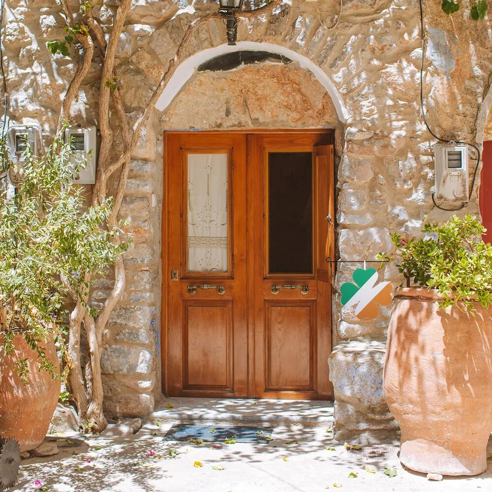 Цветной тканевый садовый флаг с изображением клевера для праздничного украшения сада и двора