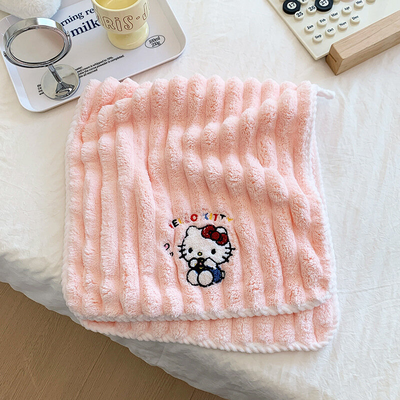 Милый детский комплект из трех полотенец Hello Kitty для девочек: впитывающие, безворсовые, быстросохнущие полотенца для новой студенческой комнаты.