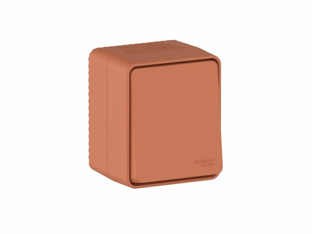 AtlasDesign PROFI IP54 О/У 1-клавишный переключатель 10 АХ, терракотовый