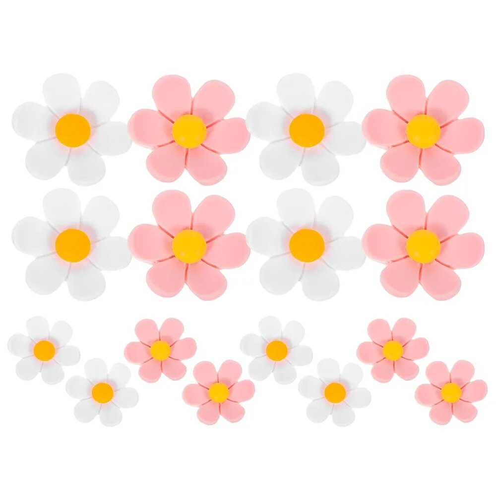 Магниты для холодильника в виде цветов, декоративные аксессуары для офиса, 16 штук