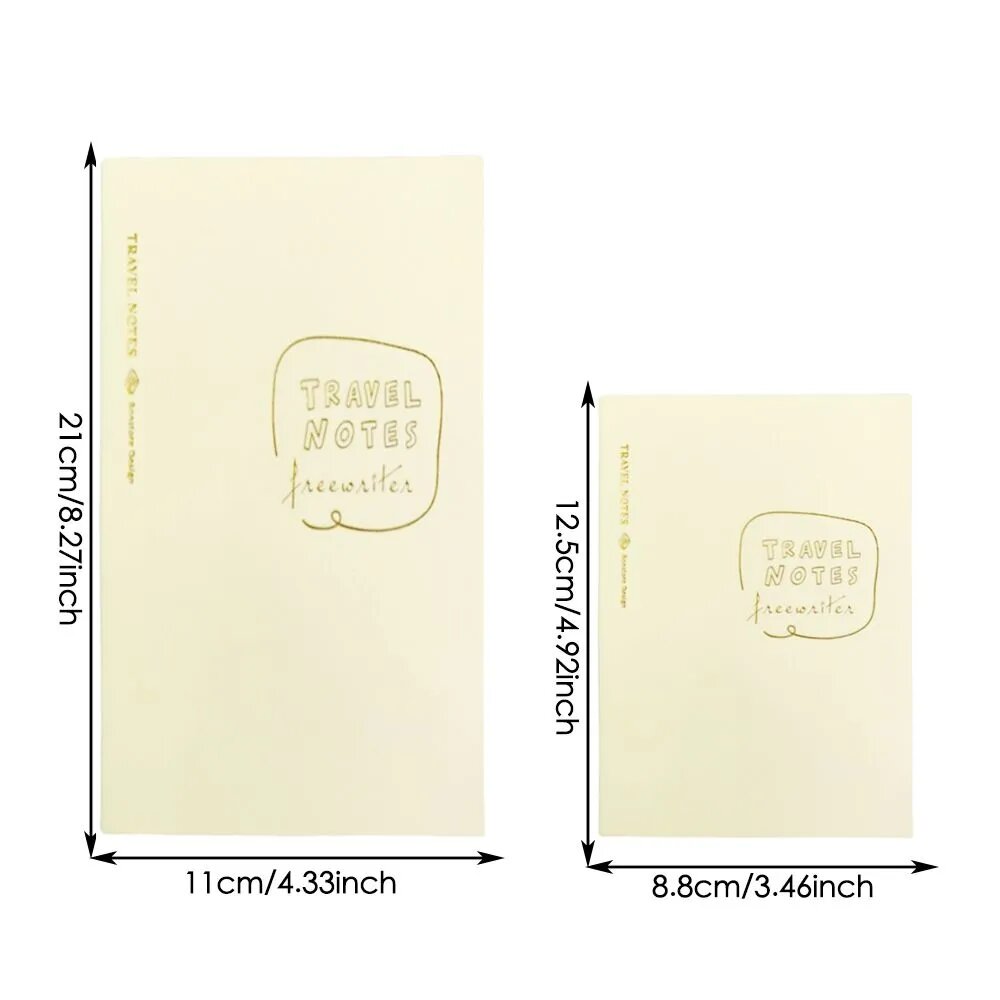 Блокнот Midori Travel Notes Freewriter, креативный дизайн, бумага 200 г/м2, без линовки — фото 1