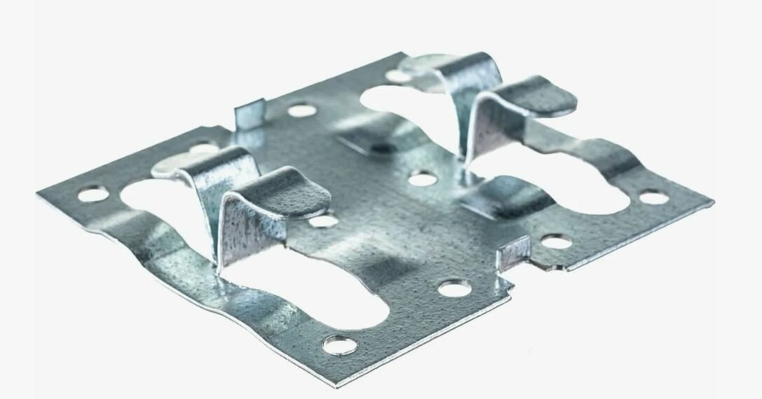 Крепежный кляммер концевой-70х10, оцинкованный, (1,2мм), 10шт