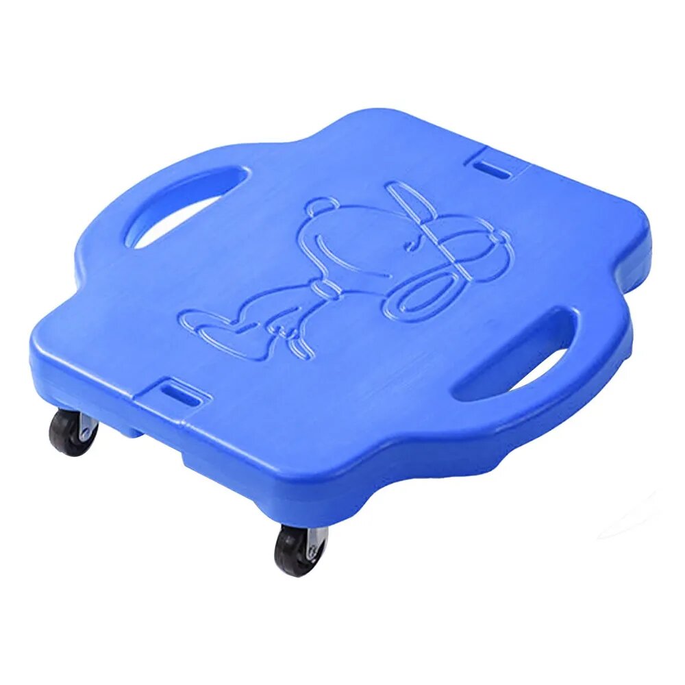 Детский самокат 4 колеса Пластиковый Синий 40x42см Уличный