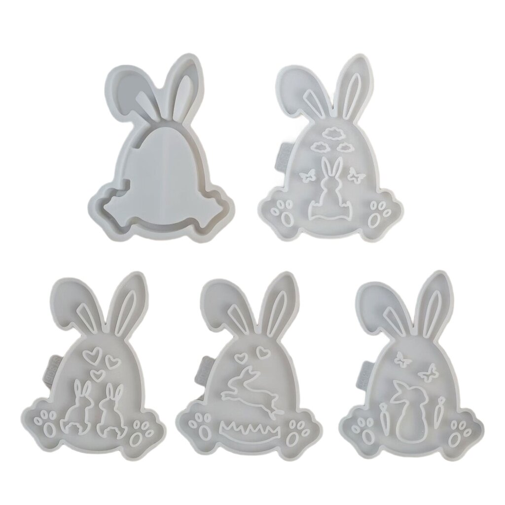 Силиконовая Форма Пасхального Кролика Для Изготовления Декоративного Света Из Цемента Ручной Работы