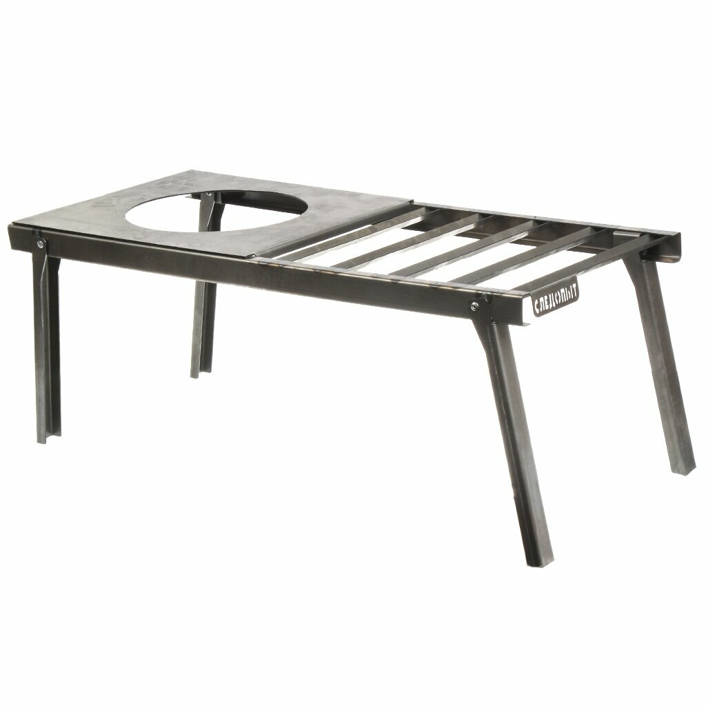 Решетка костровая Следопыт 660х300х200 мм, нержавеющая сталь, подставка под казан, усиленная, в сумке