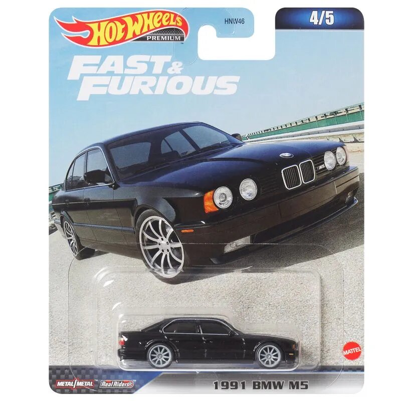 Коллекционная модель BMW E34 в масштабе 1:43, черного цвета - Аксессуар для машинок — фото 1