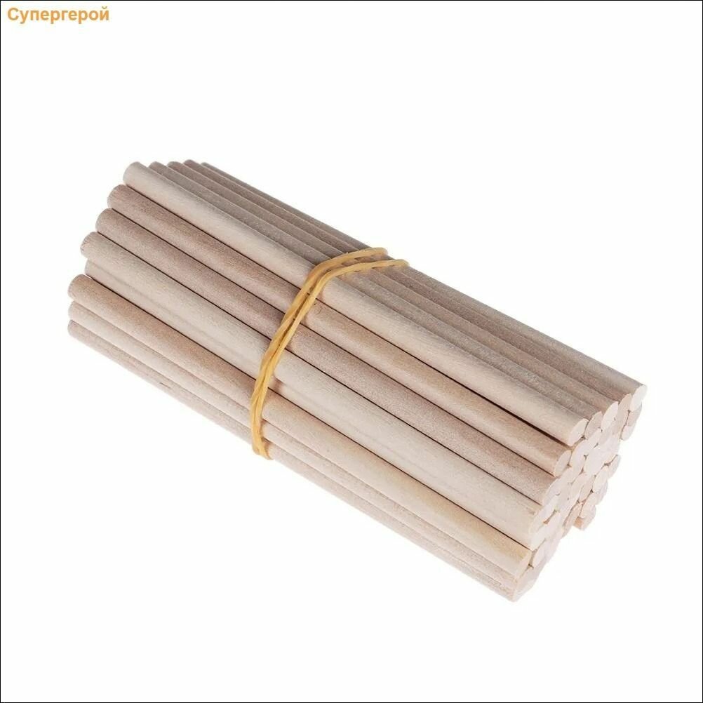 Эксклюзивные стержни деревянные, 10 штук