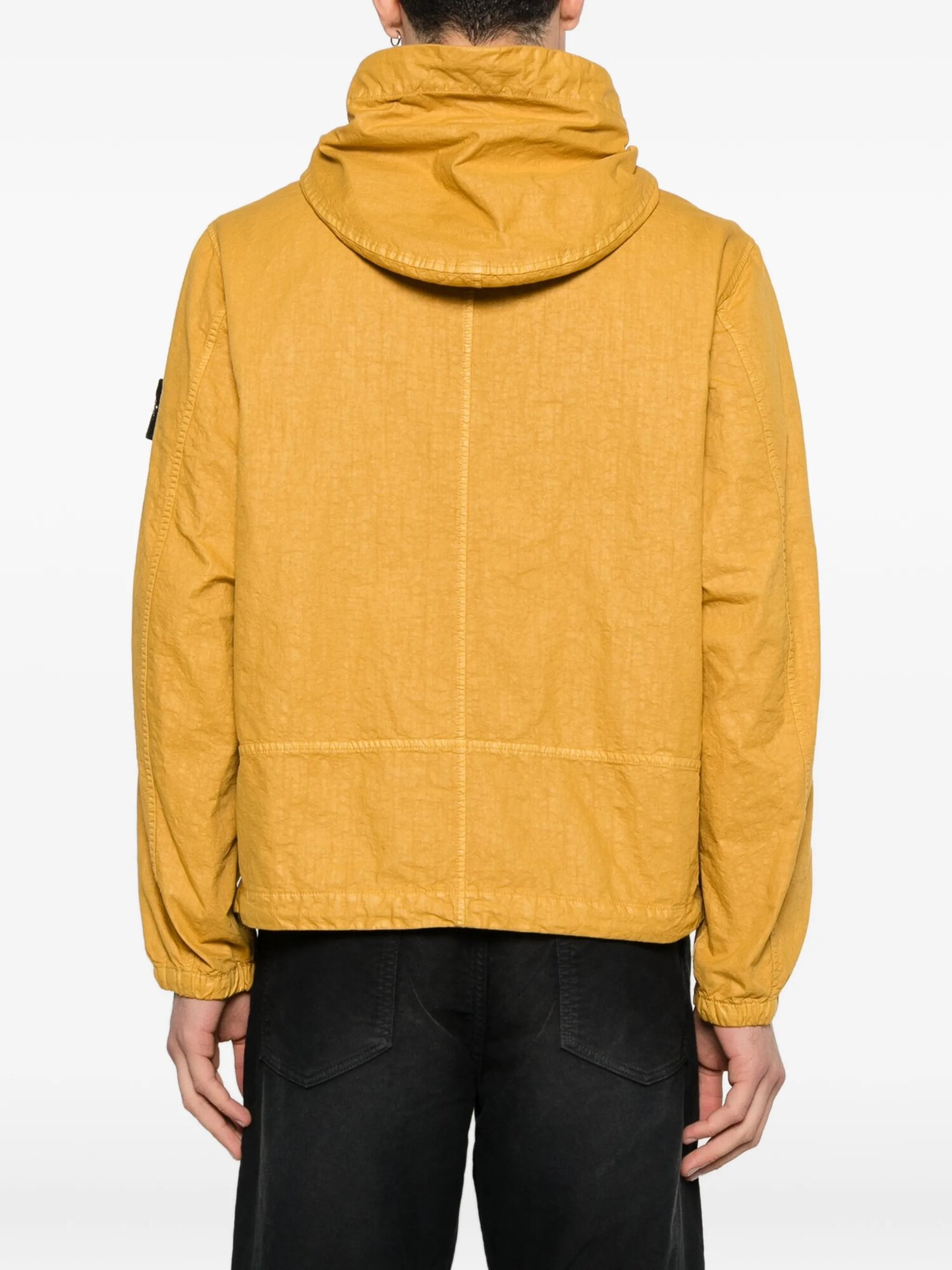 Куртка Stone Island Zip-up hooded jacket, размер M, yellow — фото 1