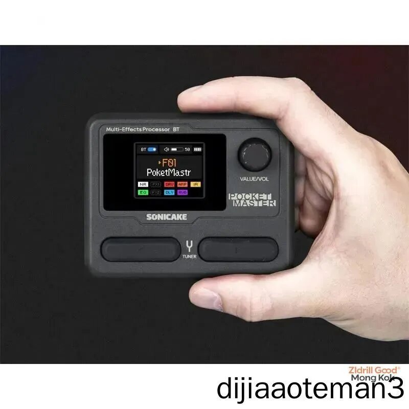 SONICAKE Pocket Master Педаль для гитарного усилителя Карманные эффекты с 100 предустановками, цифровой эффект — фото 1