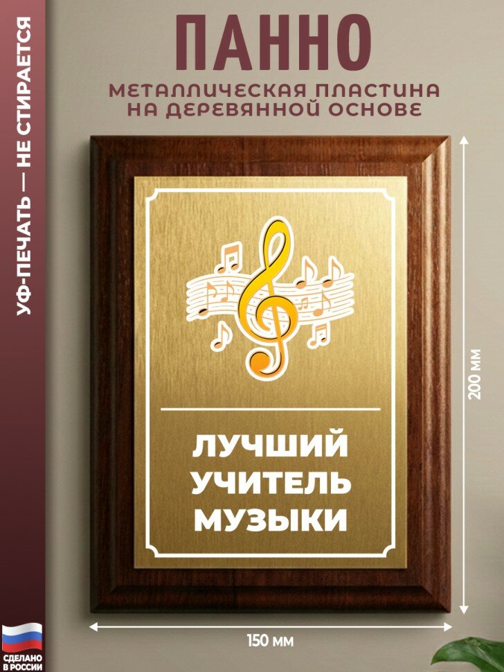 Настенный диплом "Лучший учитель музыки"