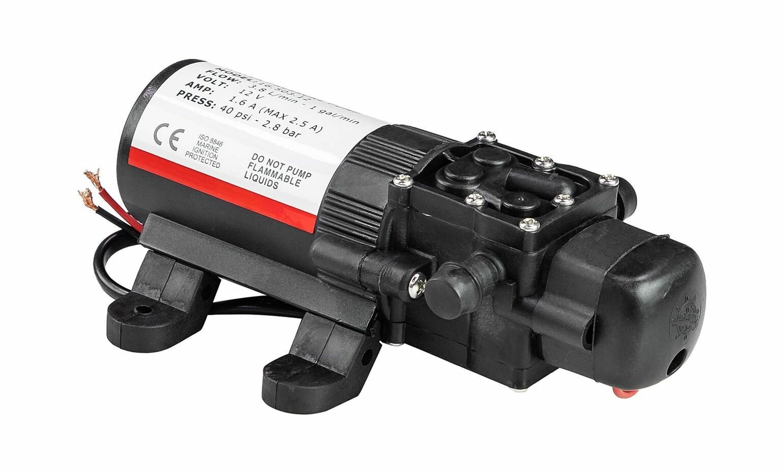 Помпа водоподающая мембранная Europump 4, 12 В, 3.8 л/мин, 2.8 бар, 2,6 A
