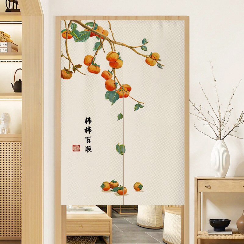 Новая китайская штора в стиле 2025 с иероглифом «Фу», водонепроницаемая и устойчивая к пятнам, для спальни, прихожей и гостиной.