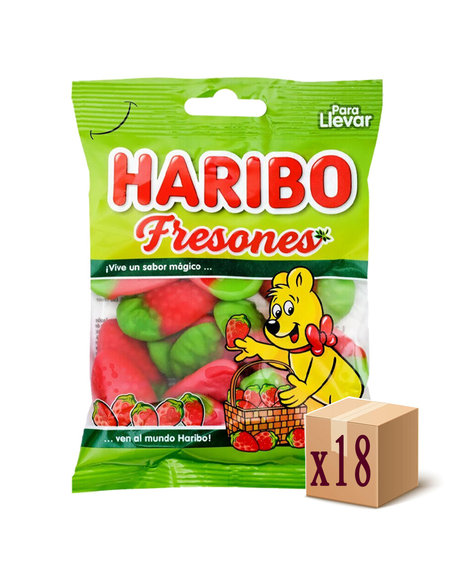 Жевательный мармелад Haribo Fresones клубника, 100г х 18шт