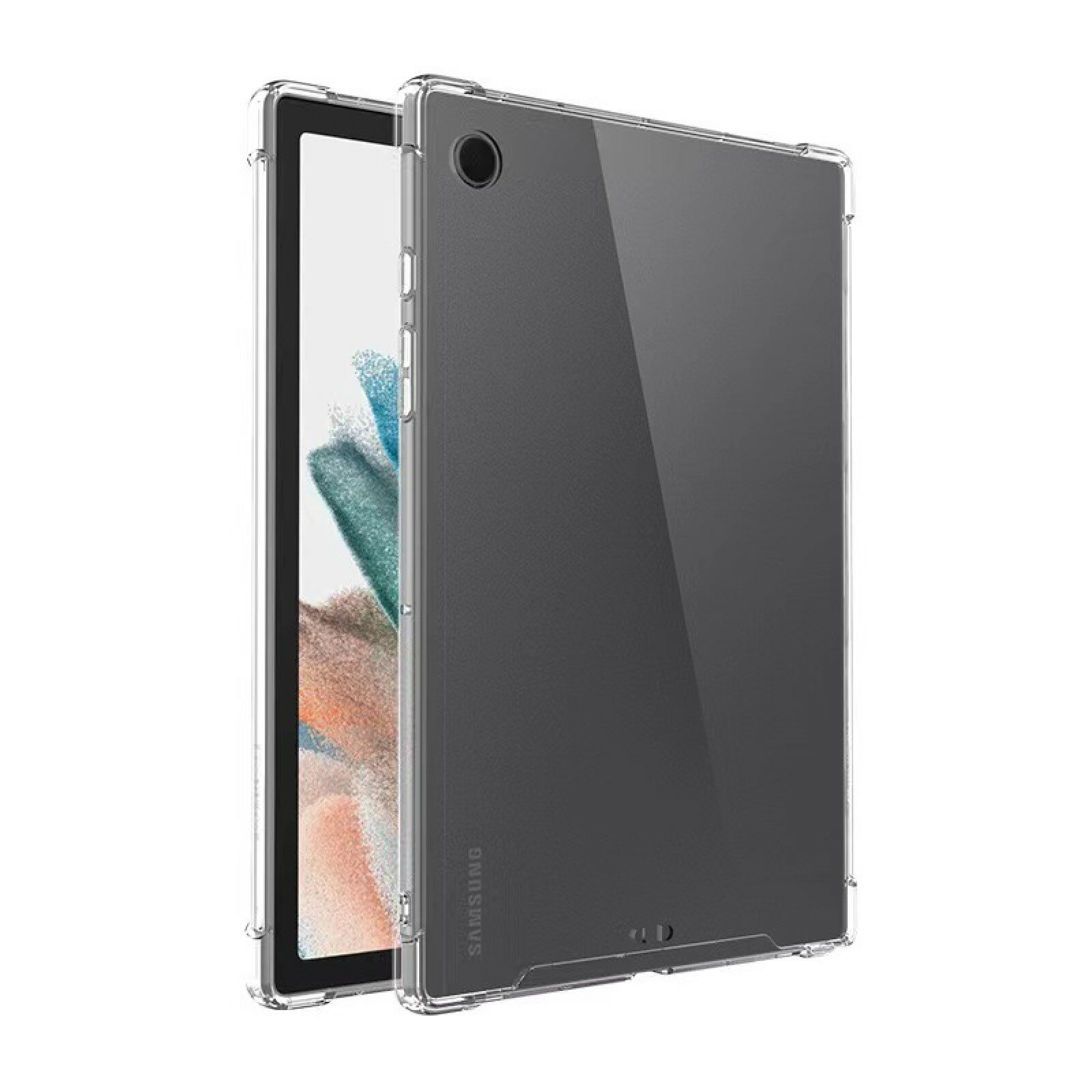Чехол задняя панель-бампер MyPads Tocco для Samsung Galaxy Tab A9 Plus 11 с усиленной защитой углов прозрачный