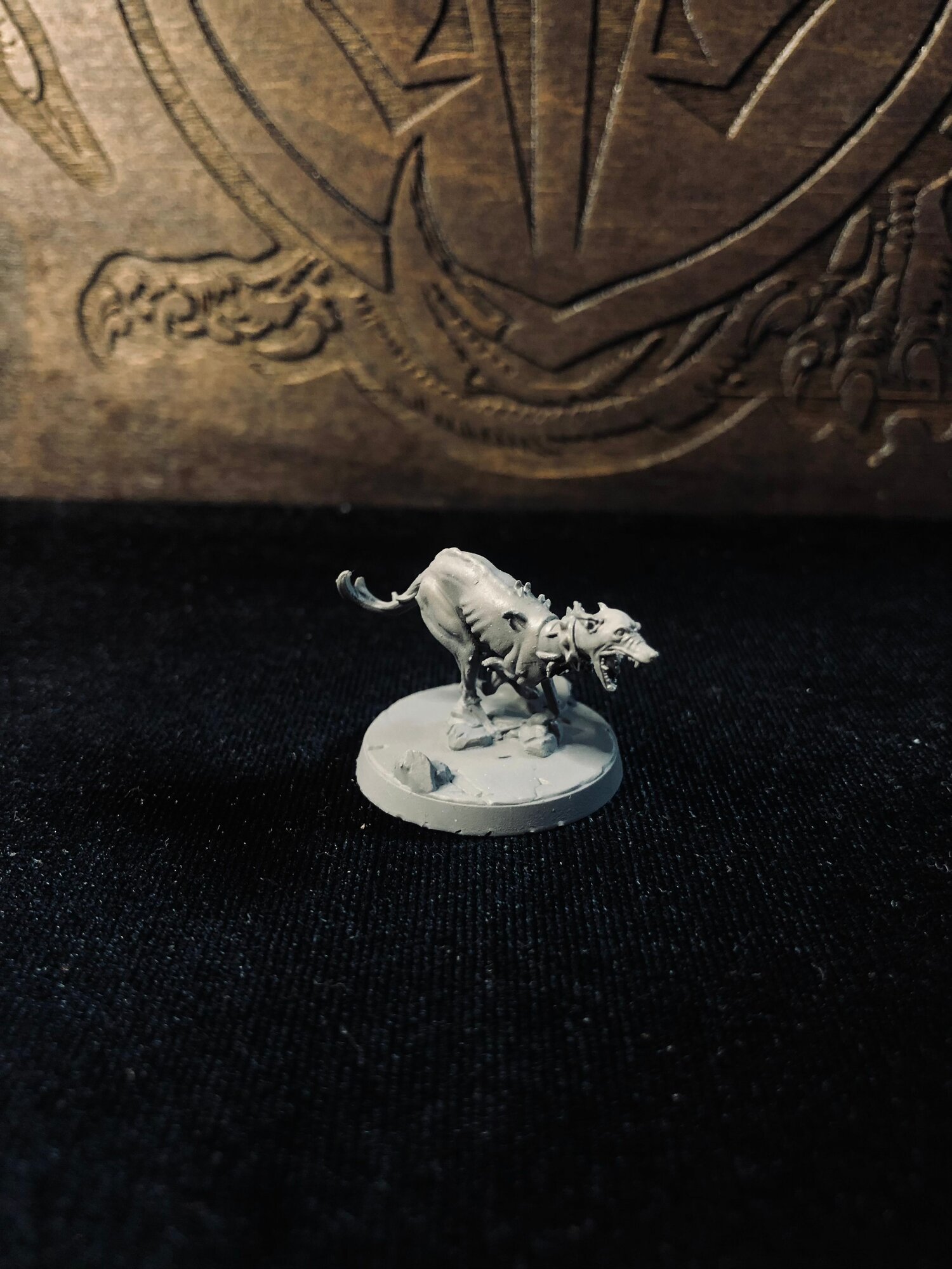 Страшный, дикий пёс - Миниатюра для настольных игр DnD, ДнД, Dungeons & Dragons, Pathfinder.