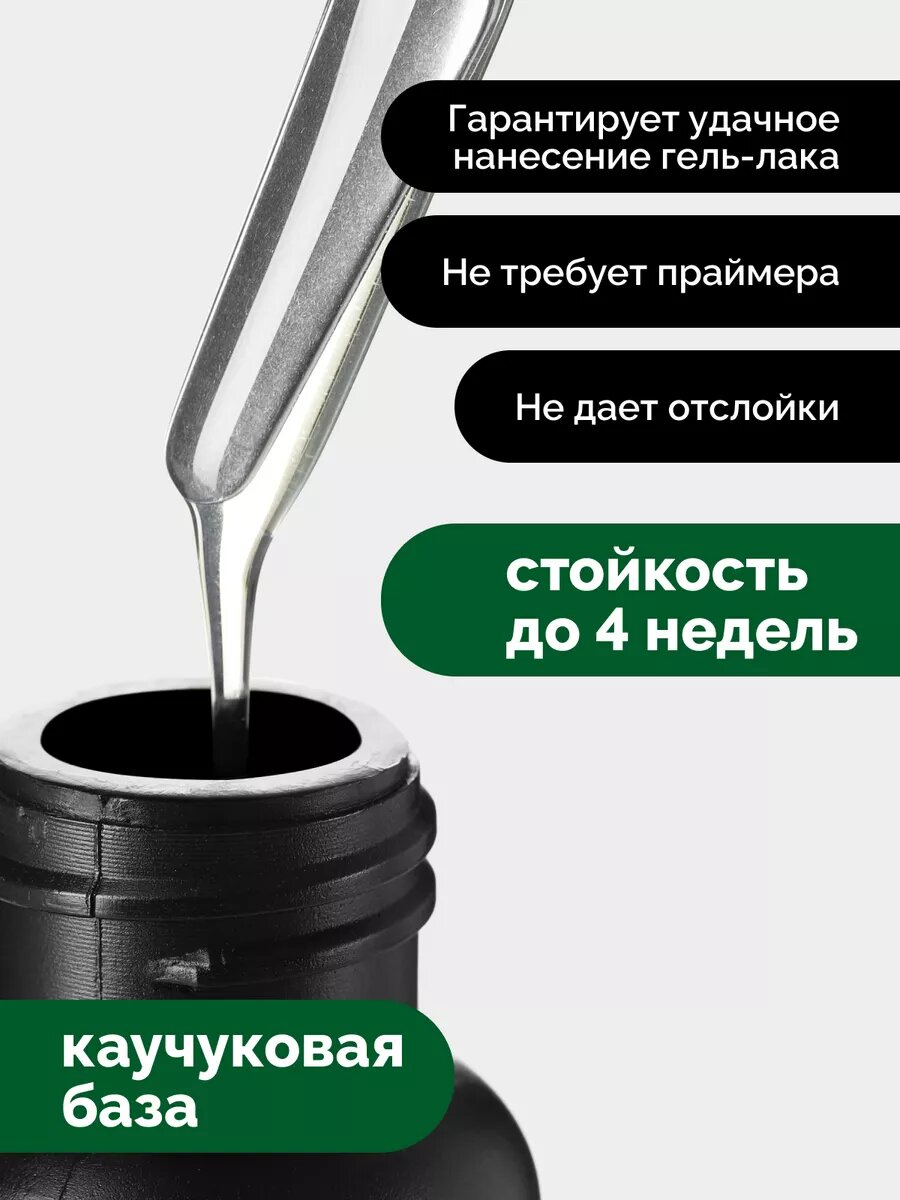 Набор, UNO, Базовое покрытие для гель-лака UNO RUBBER, 30 г, 2 шт