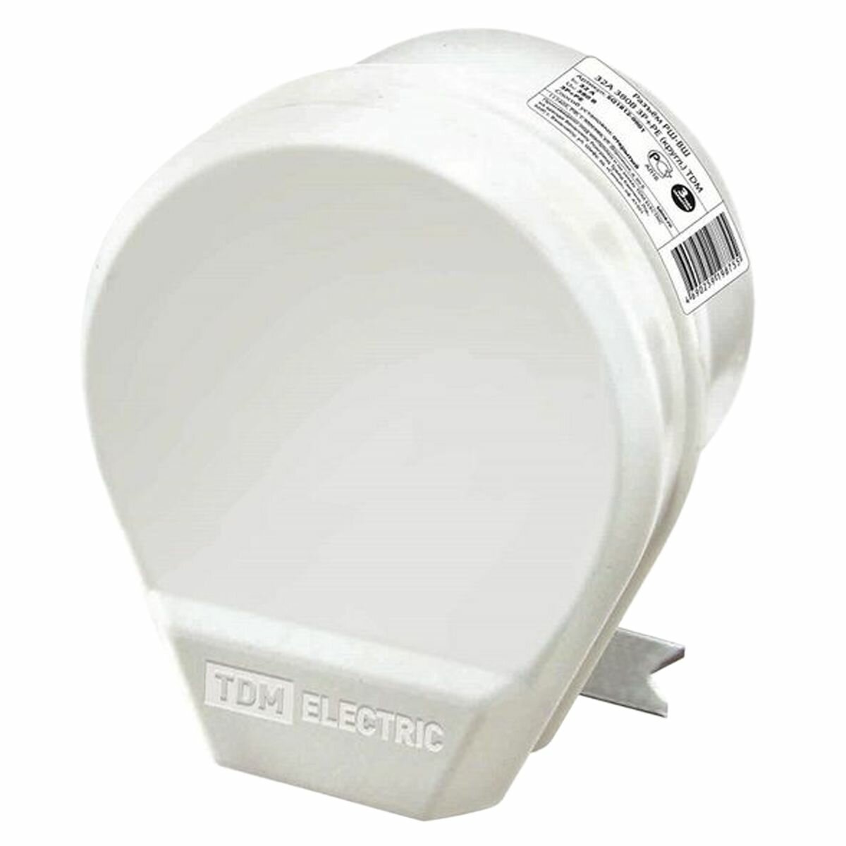 Розетка Tdm electric Разъем 3-х контактный для электроплит, сила тока 32 А, скрытая установка, белый цвет SQ1812-0004