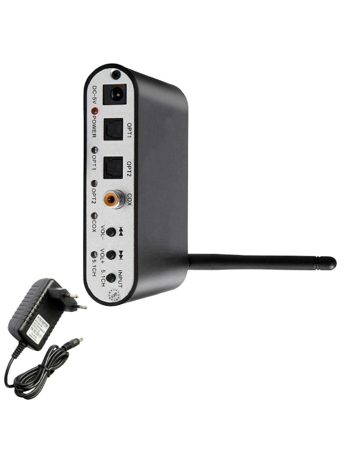 5.1 Декодеры объемного звука Optic Coaxials USB-вход, Bluetooth-совместимый беспроводной звуковой приемник