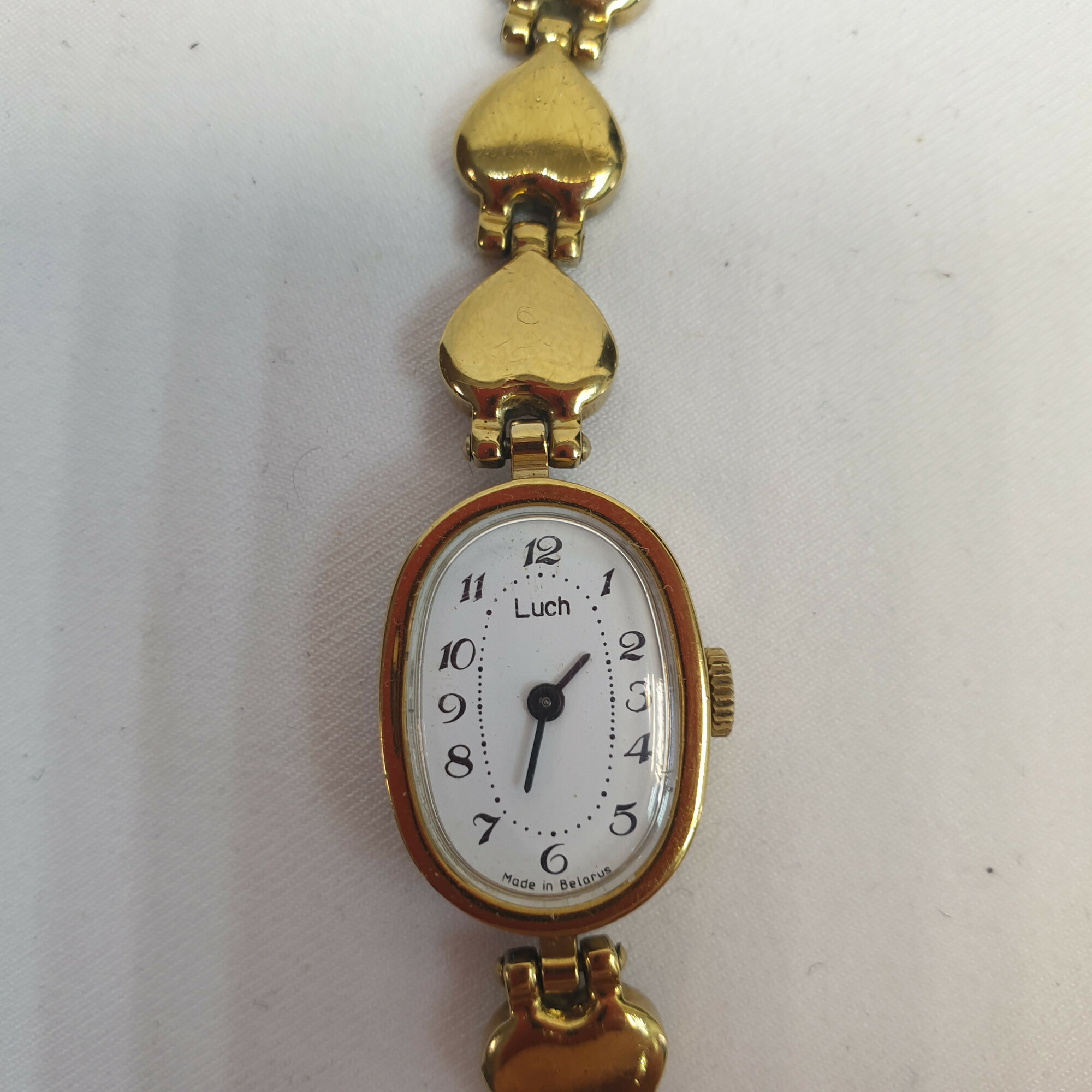 Часы женские наручные Луч, c браслетом, кварцевые, рабочие. Белоруссия
