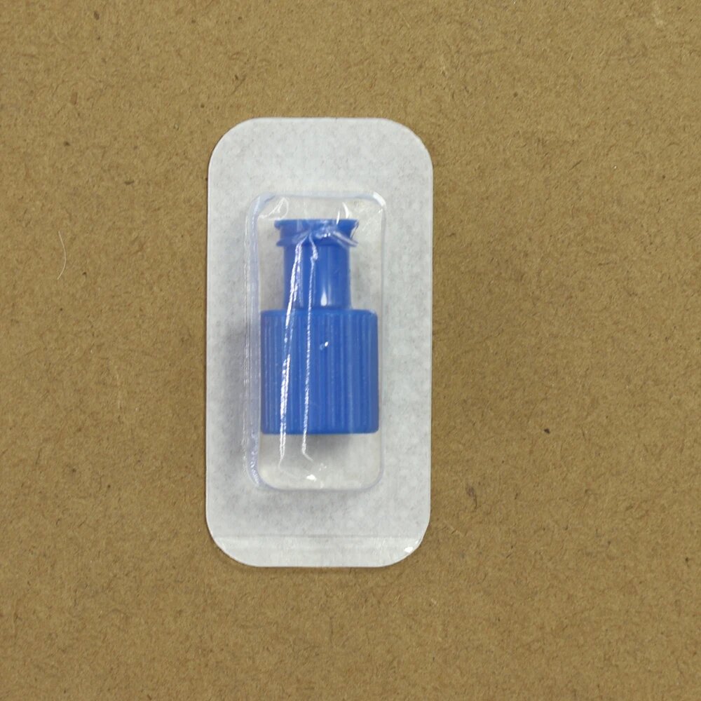 Фитинг Luer Plug синий, 1 шт