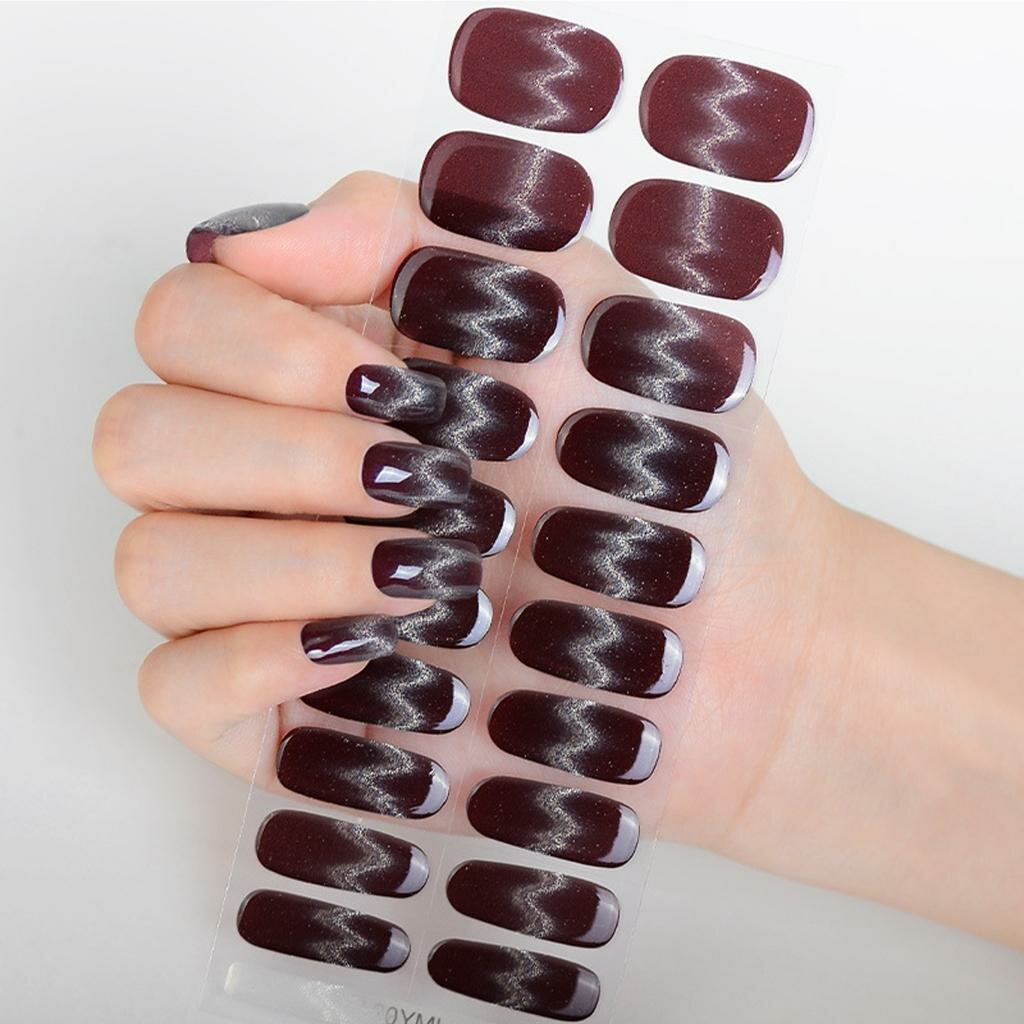 Градиентные самоклеящиеся наклейки для ногтей, JMY018