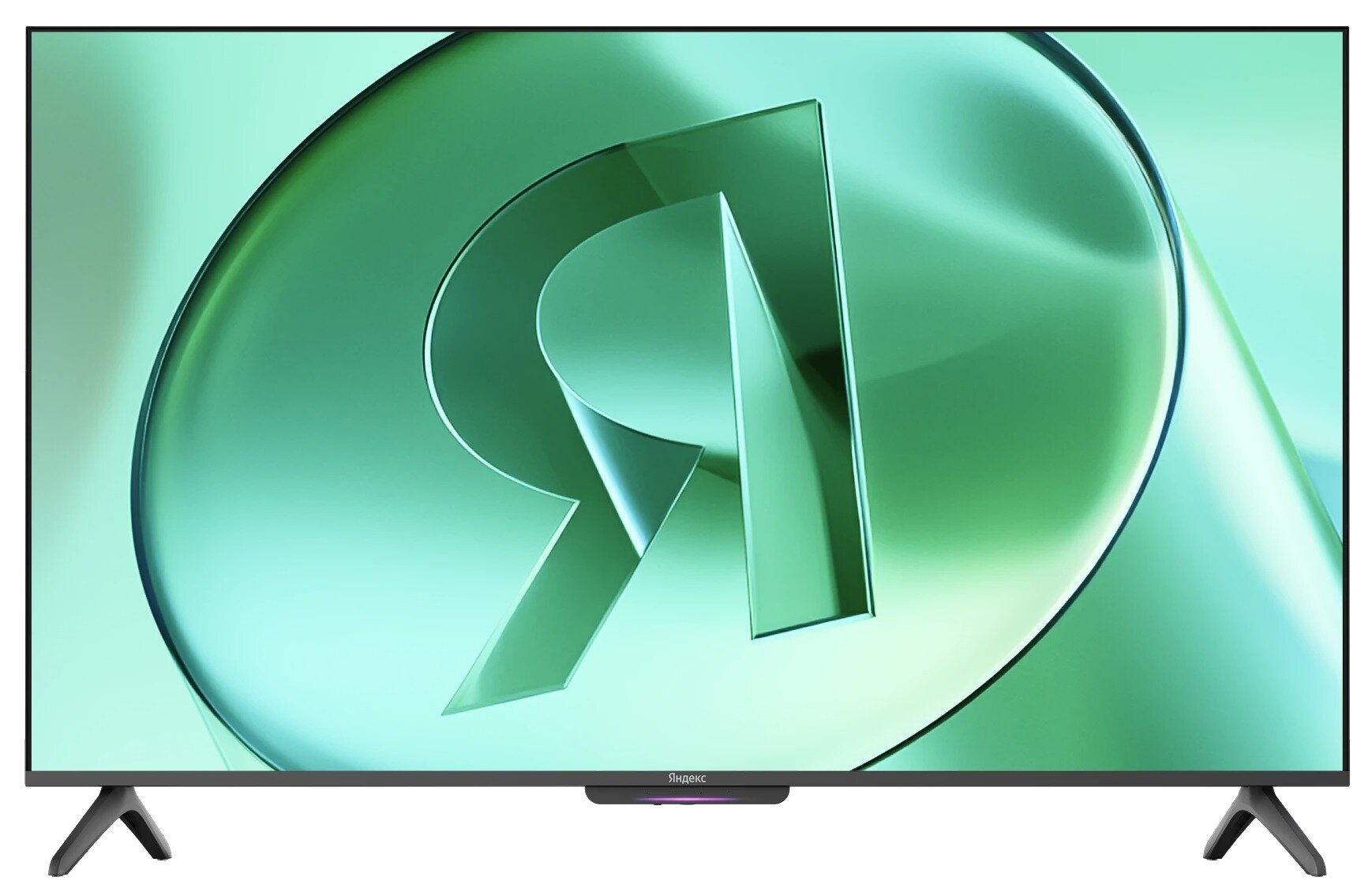 Телевизор Яндекс ТВ Станция Бейсик LED с Алисой 55“ 4K UHD, YNDX-00076, черный