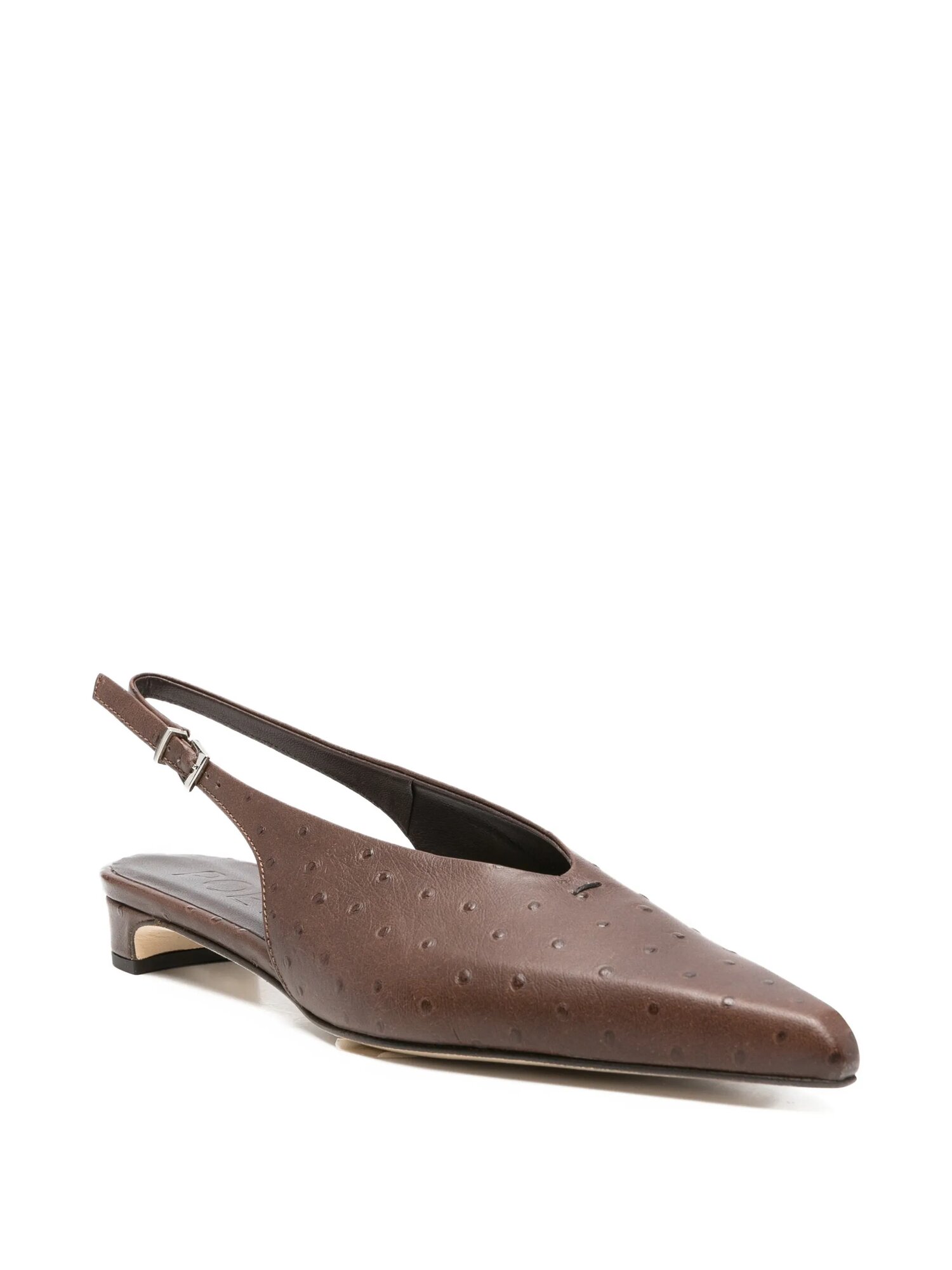 Туфли POEVE Pointed slingback pumps, размер 41, коричневый — фото 1
