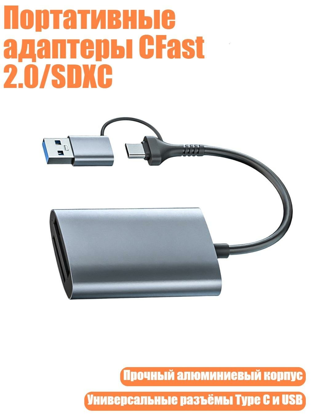 Портативные адаптеры CFast 2.0/SDXC