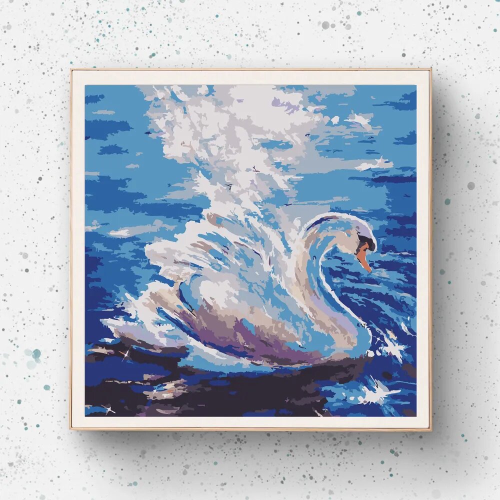 Картина по номерам, 20x20 CM, животные, пейзаж, подарок