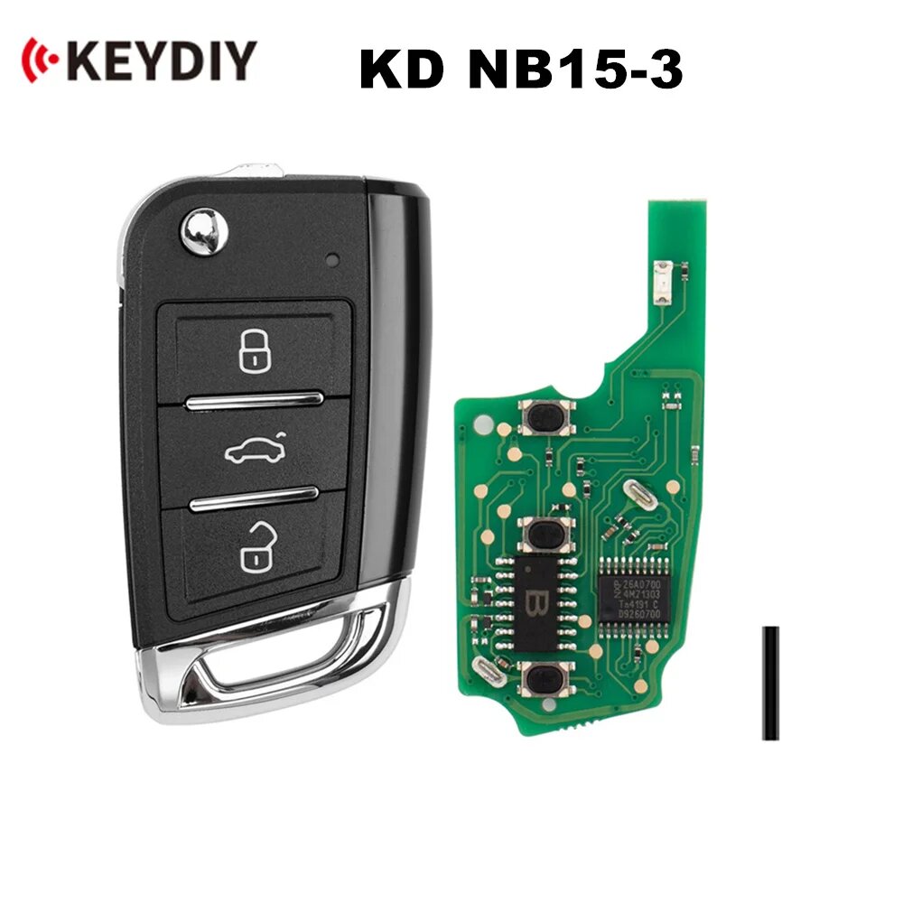 KEYDIY KD NB15-3 откидной ключ 3 кнопки 5PCS