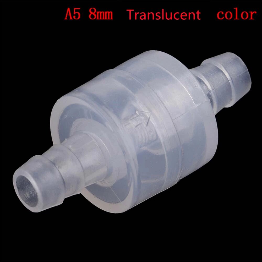 Односторонние обратные клапаны из пластика Lnline 4 мм/6 мм/8 мм/12 мм 8mm-Translucent