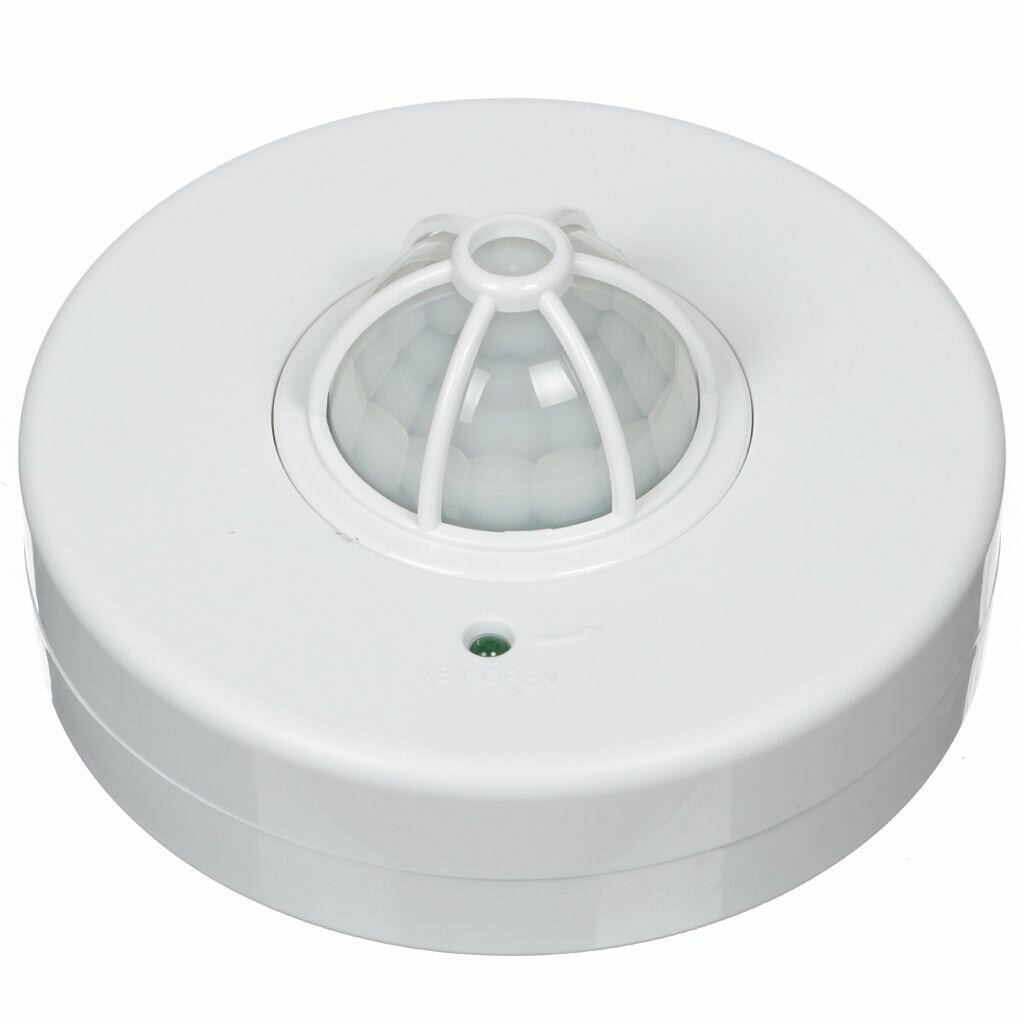 Потолочный датчик движения TDM Electric ДДП-01, 1100 Вт, IP33, угол 360°, дальность 8м, артикул SQ0324-0004