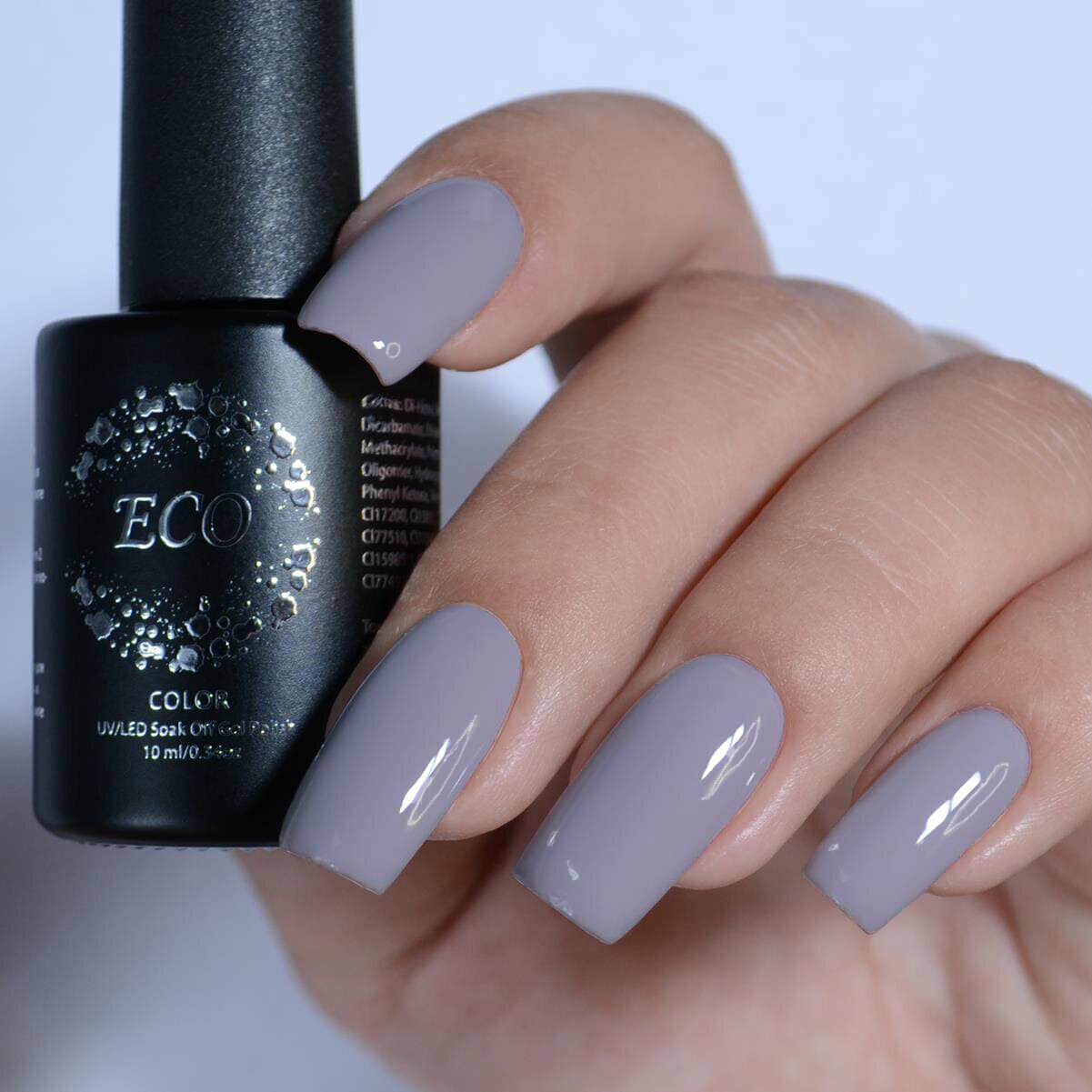 Гель-лак для ногтей ТМ ECO "Туманный Альбион" №103, 10 мл, серый