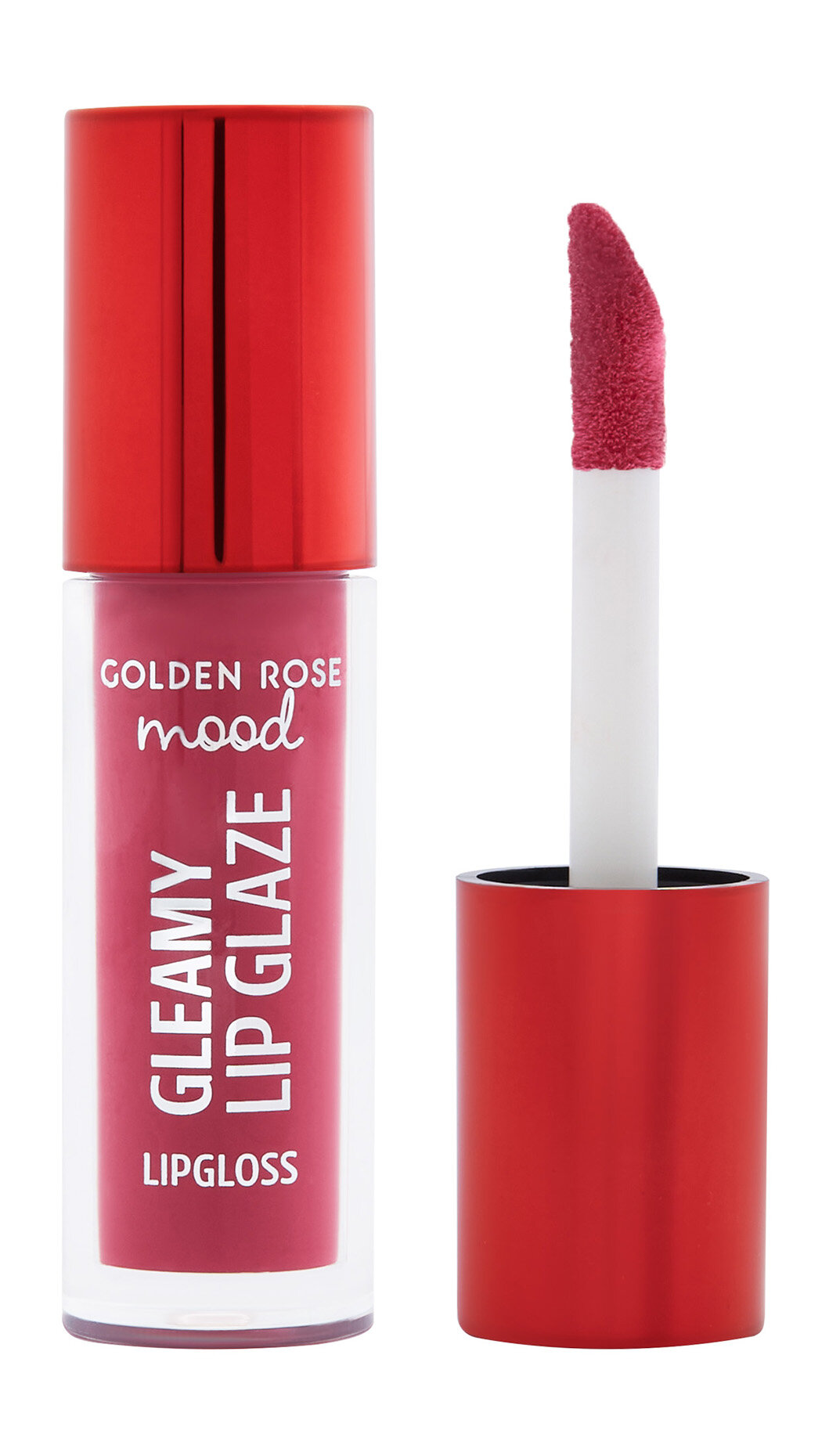 GOLDEN ROSE Блеск для губ Mood Gleamy Lip Glaze Lipgloss, 4,7 мл, 206 Plum Glaze